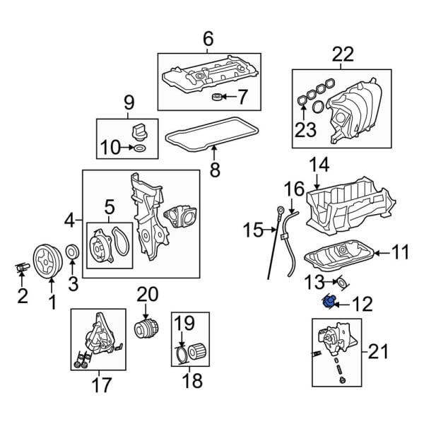 Toyota OE 9034112012 - Engine Oil Drain Plug