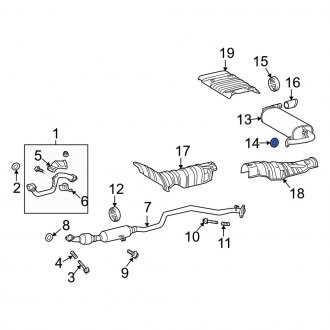 Toyota Corolla Cross OEM Exhaust Parts | Systems, Tips, Pipes — CARiD.com