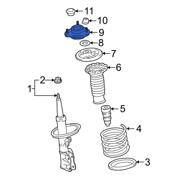Toyota OE 4860902190 - Front Suspension Strut Mount
