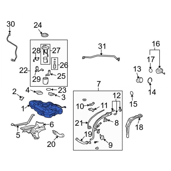 Toyota OE 7700102800 - Fuel Tank
