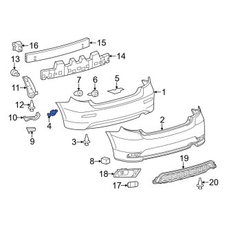 Toyota Camry OEM Bumpers | Genuine Front & Rear Bumpers — CARiD.com