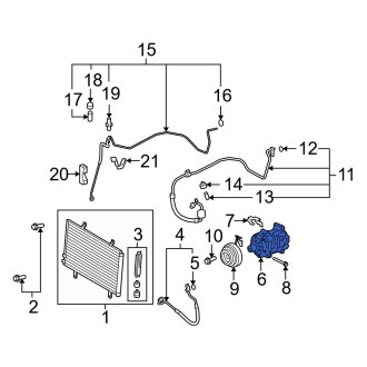 Toyota Venza OEM A/C & Heating Parts | Systems, Compressors — CARiD.com