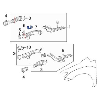 Toyota Camry Replacement Chassis Frames & Rails | CARiD