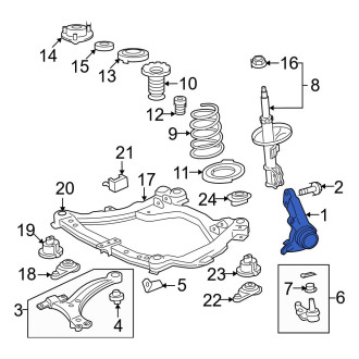 Toyota Venza Steering Knuckles, Spindles & Parts | CARiD