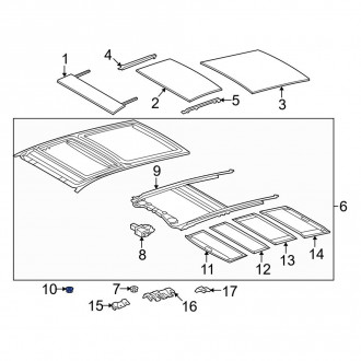 Toyota Land Cruiser OEM Roofs & Parts | Panels, Drip Rails — CARiD.com