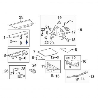 Toyota Corolla iM Chassis Frames Hardware | Clips, Plugs — CARiD.com