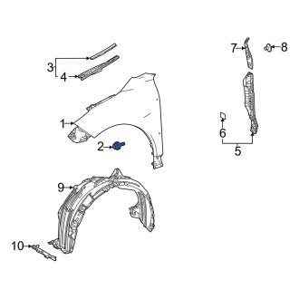 Toyota Corolla Cross OEM Fenders | Factory Front & Rear Fenders — CARiD.com