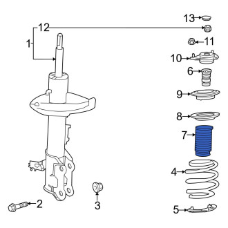 Toyota bZ4X OEM Suspension Parts | Shocks, Struts — CARiD.com