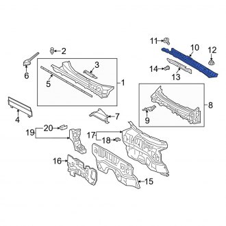 Toyota RAV4 Cowl Panels & Parts - Vent Grills | CARiD