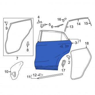 Toyota Venza Replacement Doors & Components | CARiD