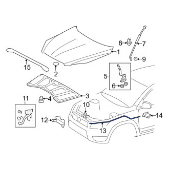 Toyota RAV4 Hood Release Cables & Handles | CARiD
