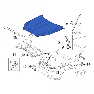 Toyota RAV4 Replacement Hood Panels — CARiD.com