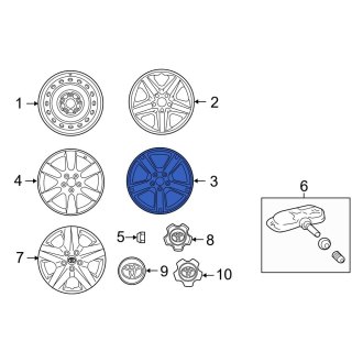 Toyota OE™ Factory Wheels - CARiD.com