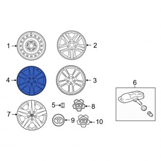 Toyota RAV4 OEM Wheels - Original Steel & Alloy Wheels | CARiD