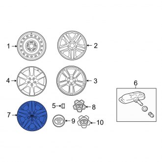 Toyota RAV4 OEM Wheels | Original Steel & Alloy Wheels — CARiD.com