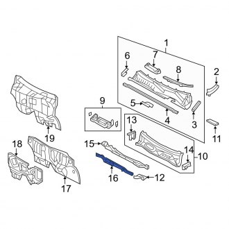 Toyota RAV4 Cowl Panels & Parts | Vent Grills — CARiD.com