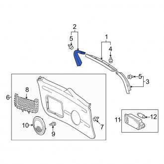 Toyota Highlander Window Trim | Moldings, Pillar Posts — CARiD.com