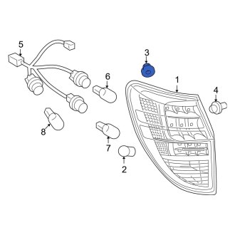 Toyota RAV4 OEM Tail Lights | LED, Fiber Optic — CARiD.com