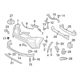 Toyota Highlander OEM Bumpers | Genuine Front & Rear Bumpers — CARiD.com