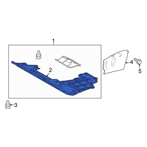 Toyota OE 514410R070 - Front Radiator Support Splash Shield