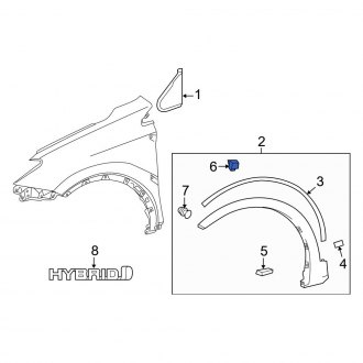 Toyota RAV4 Rocker Panel Hardware | Clips, Brackets — CARiD.com