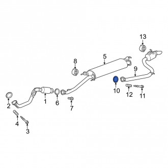 Toyota Camry OEM Exhaust Parts | Systems, Tips, Pipes — CARiD.com