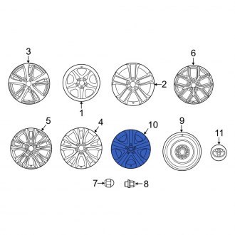 Toyota OEM Wheel Covers - Hub Caps, Wheel Skins | CARiD