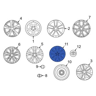 Toyota OEM Wheel Covers - Hub Caps, Wheel Skins | CARiD