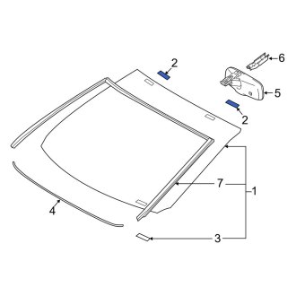 Toyota Highlander OEM Window Parts | Visors, Regulators — CARiD.com