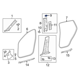 Toyota Highlander Chassis Frames Hardware | Clips, Plugs — CARiD.com
