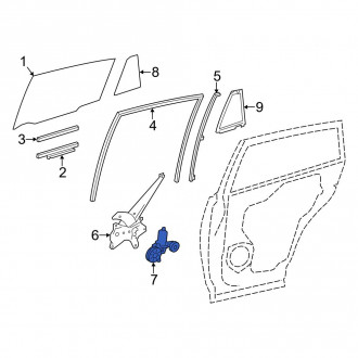Toyota RAV4 OEM Window Parts | Visors, Regulators — CARiD.com