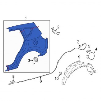 Toyota OE™ Quarter Panels - CARiD.com