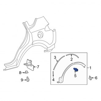 Toyota Highlander OEM Fenders | Factory Front & Rear Fenders — CARiD.com