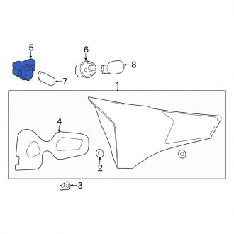 Toyota RAV4 OEM Tail Lights | LED, Fiber Optic — CARiD.com
