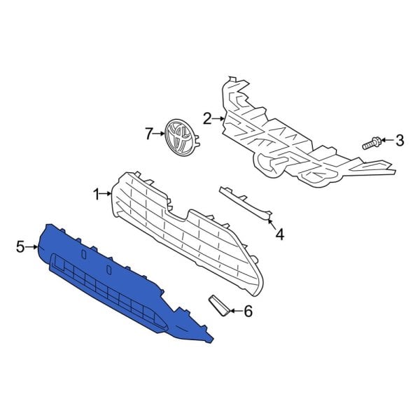 Toyota OE 531130R091 - Front Lower Grille