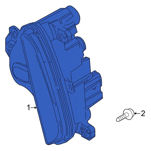 Toyota OE 812200E030 - Front Left Fog Light