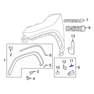 Toyota RAV4 Replacement Fender Seals - Front & Rear | CARiD