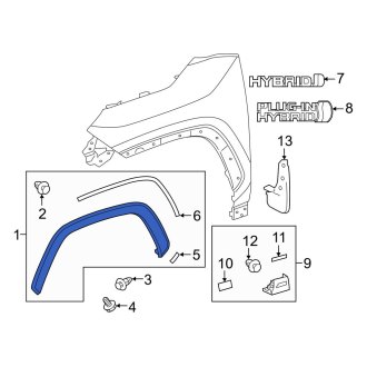Toyota RAV4 Replacement Fender Moldings & Trim — CARiD.com
