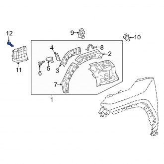 Toyota Camry OEM Fenders | Factory Front & Rear Fenders — CARiD.com