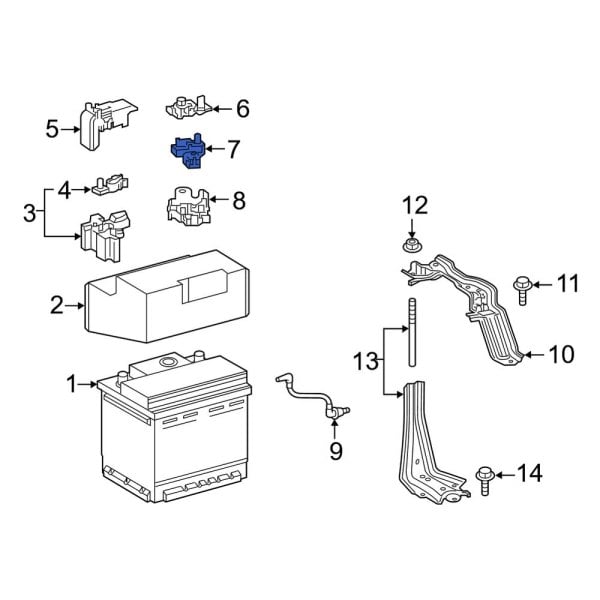 Toyota OE 2885025020 - Battery Current Sensor