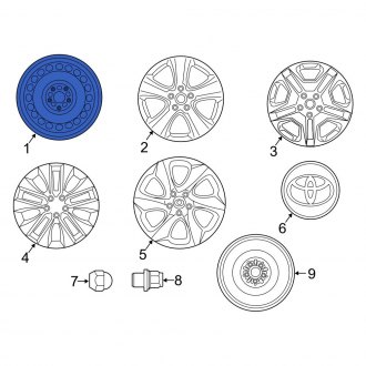 Toyota RAV4 OEM Wheels - Original Steel & Alloy Wheels | CARiD