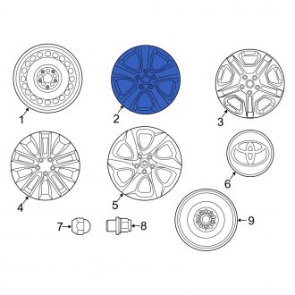 Toyota RAV4 OEM Wheels | Original Steel & Alloy Wheels — CARiD.com
