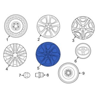 Toyota OEM Wheel Covers | Hub Caps, Wheel Skins — CARiD.com