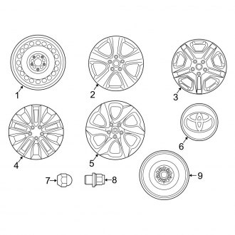 2020 Toyota RAV4 OEM Wheels & Tires | CARiD