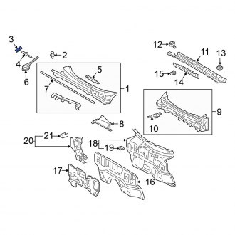 Toyota Corolla Cross Fender Support Braces & Hardware — CARiD.com