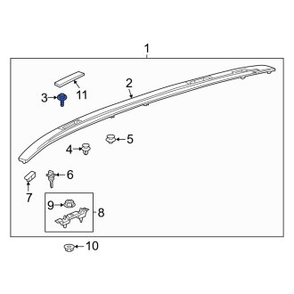 Toyota Camry Roof Hardware | Clips, Screws — CARiD.com