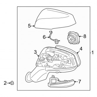 Toyota OEM Mirrors | Factory Towing & Side View Mirrors — CARiD.com
