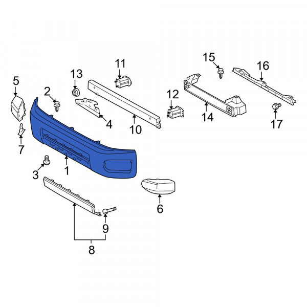 Toyota OE 5211935071 - Front Bumper Cover