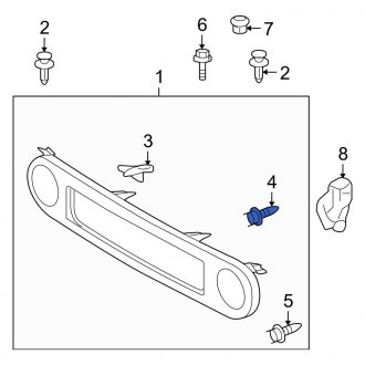 Toyota Tacoma OEM Grilles | Factory Billet & Mesh Grilles — CARiD.com