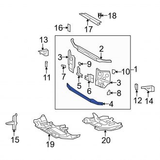 Toyota 4Runner Radiator Supports — CARiD.com